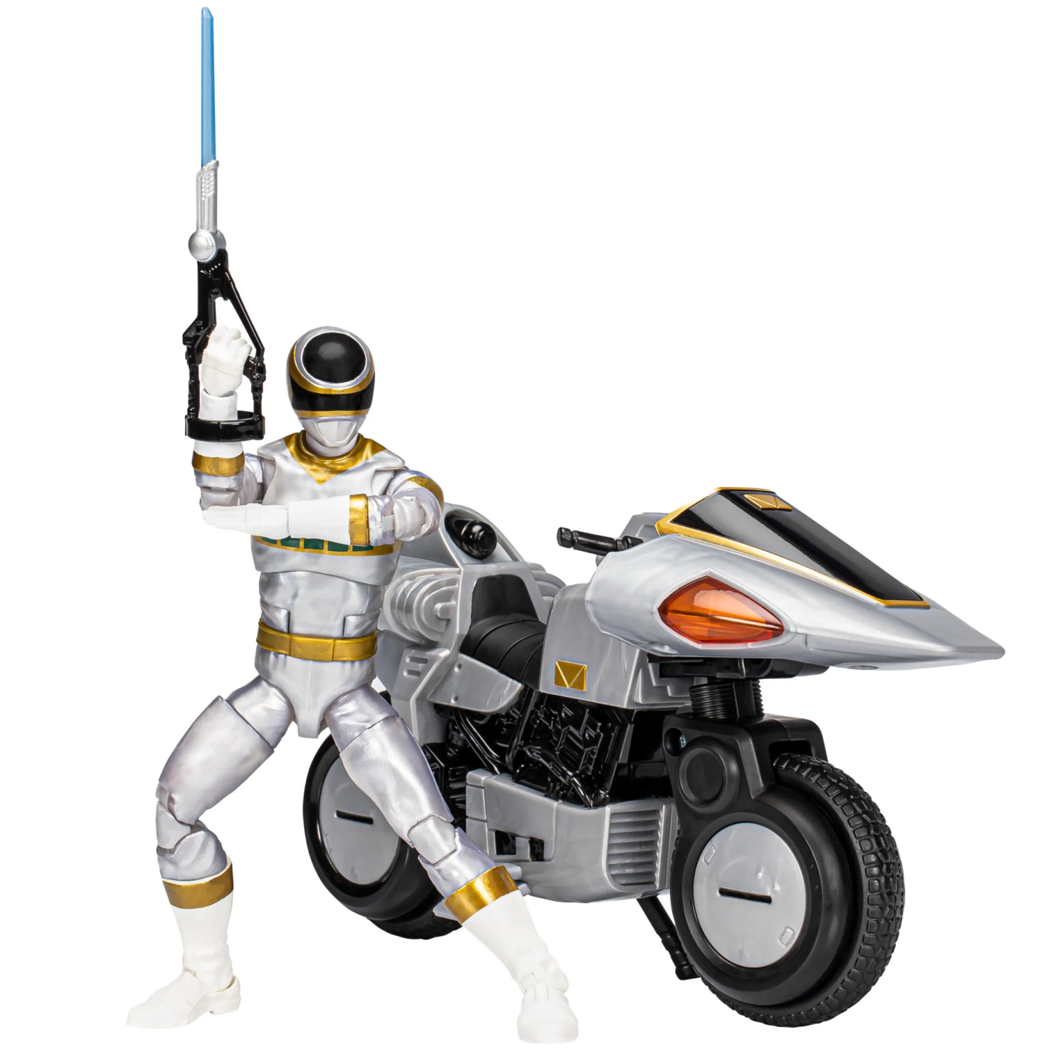 Lightning Collection Silver Space Ranger And Silver Cycle I - Morphin ...